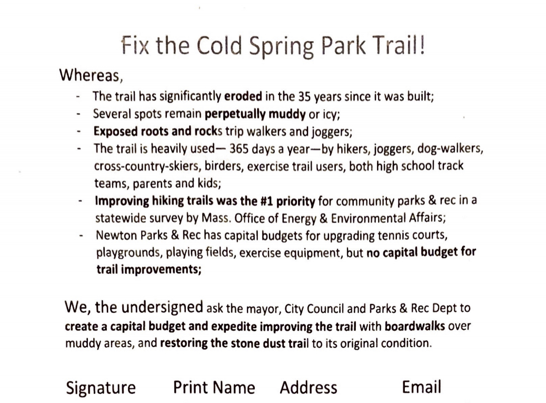 Our History – Welcome to Friends of Cold Spring Park, Newton, Mass!